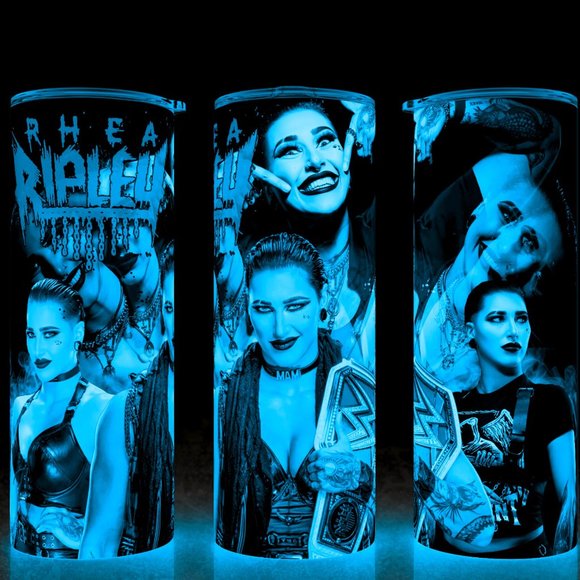 Dining | Glow In The Dark Rhea Ripley Wrestling Mami Wrestler Cup Mug ...